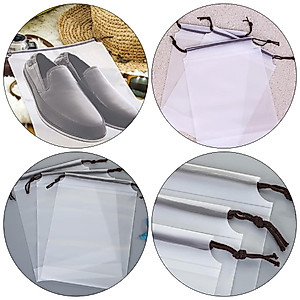 HEALLILY 40pcs Eyelash Packaging Bag Travel Makeup Bags Lash Pouch Eva Drawstring Bags Cosmetics Storage Pouch Small Frosted Packaging Bag Lash Organizer Bag Lash Packing Bags