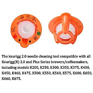 Needle Cleaning Tool for Compatible with Ke-urigg 2.0 brewers/coffeemakers Needle Cleaning Tool To Prevent Clogging Removes Coffee Grounds (2 Pack)