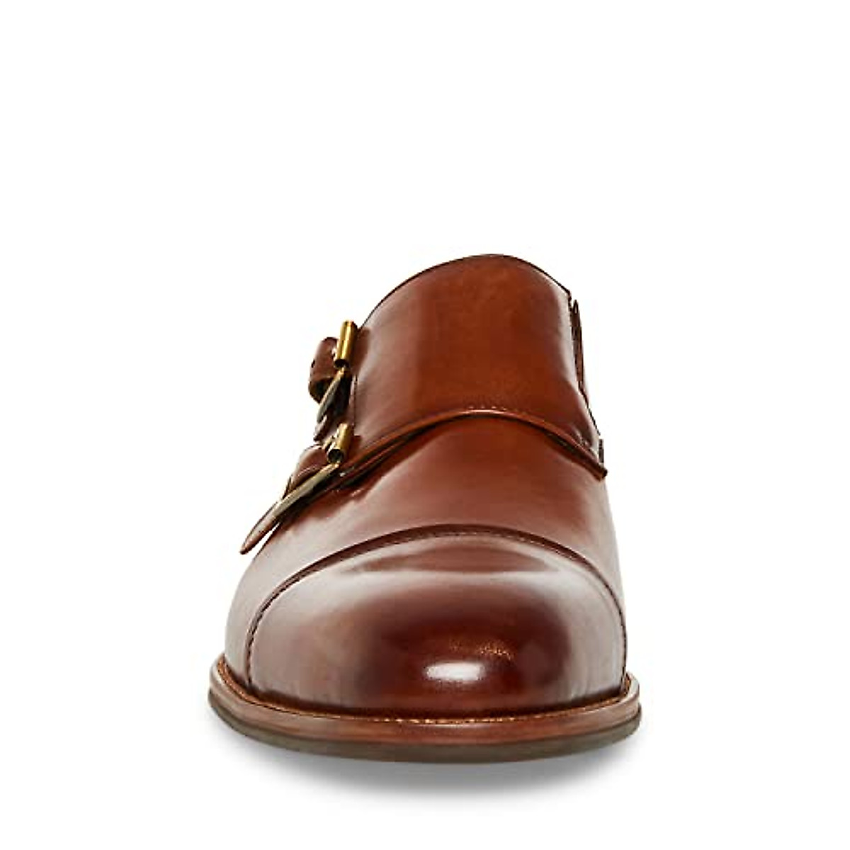 Steve Madden Men's Teon Monk-Strap Loafer, Tan Leather, 11