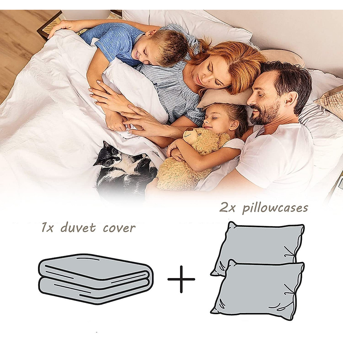 CCUNSZI 3D Jesus Duvet Cover Twin Queen King Size Christian Sacred Jesus Bedding Set Comforter Cover Suitable for Christian Jesus Bedding God Bless You,B,King