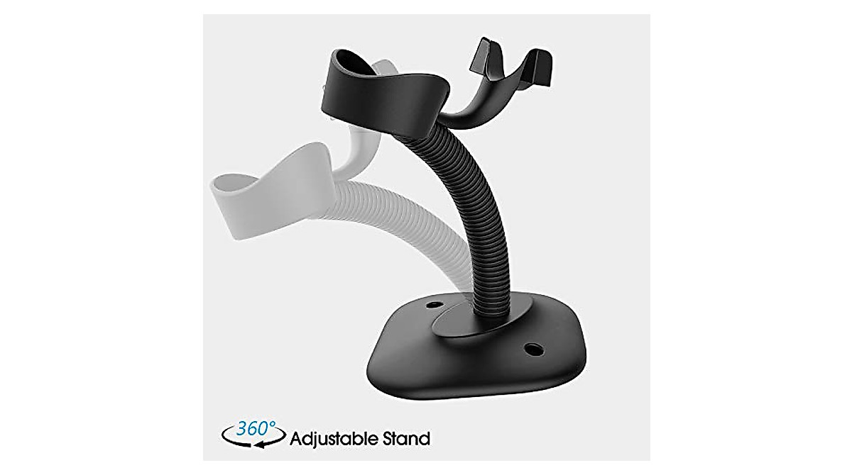 Esup Barcode Scanner with Stand | Wired USB Laser Reader