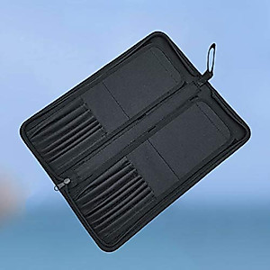 NUOBESTY Pencils Roll Canvas Brush Wrap Rollable Pouch Pen Art Paint Brush Holder Storage for Students Artist