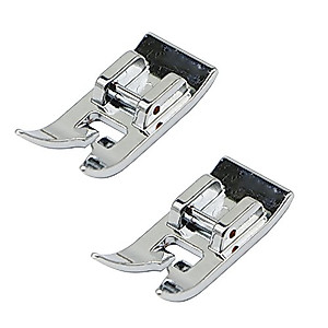 STORMSHOPPING 2 Pcs Universal General Purpose Zigzag Foot Straight Stitch Foot for Most Singer, Brother, Janome, Kenmore, babylock Domestic Low Shank Sewing Machines