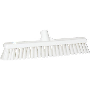 Vikan, White Broom,Push,Soft/Stiff,16.5",PP/PBT, 3174