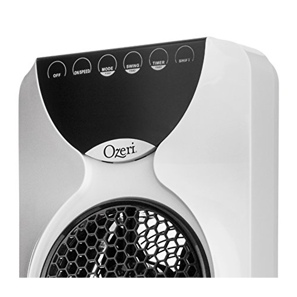 Ozeri 3x Tower Fan (44") with Passive Noise Reduction Technology, White