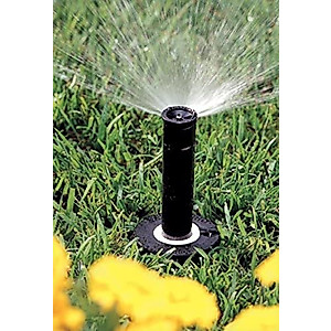 Rain Bird 1804HDSP25 Pressure Regulating (PRS) Professional Dual Spray Pop-Up Sprinkler, 180° Half Circle Pattern, 8' - 15' Spray Distance, 4" Pop-up Height