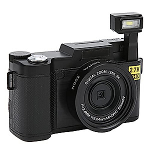 Digital Camera,Digital Camera 3in LCD Screen 180 Degree Rotation 2.7K 48MP High Definition USB Charging