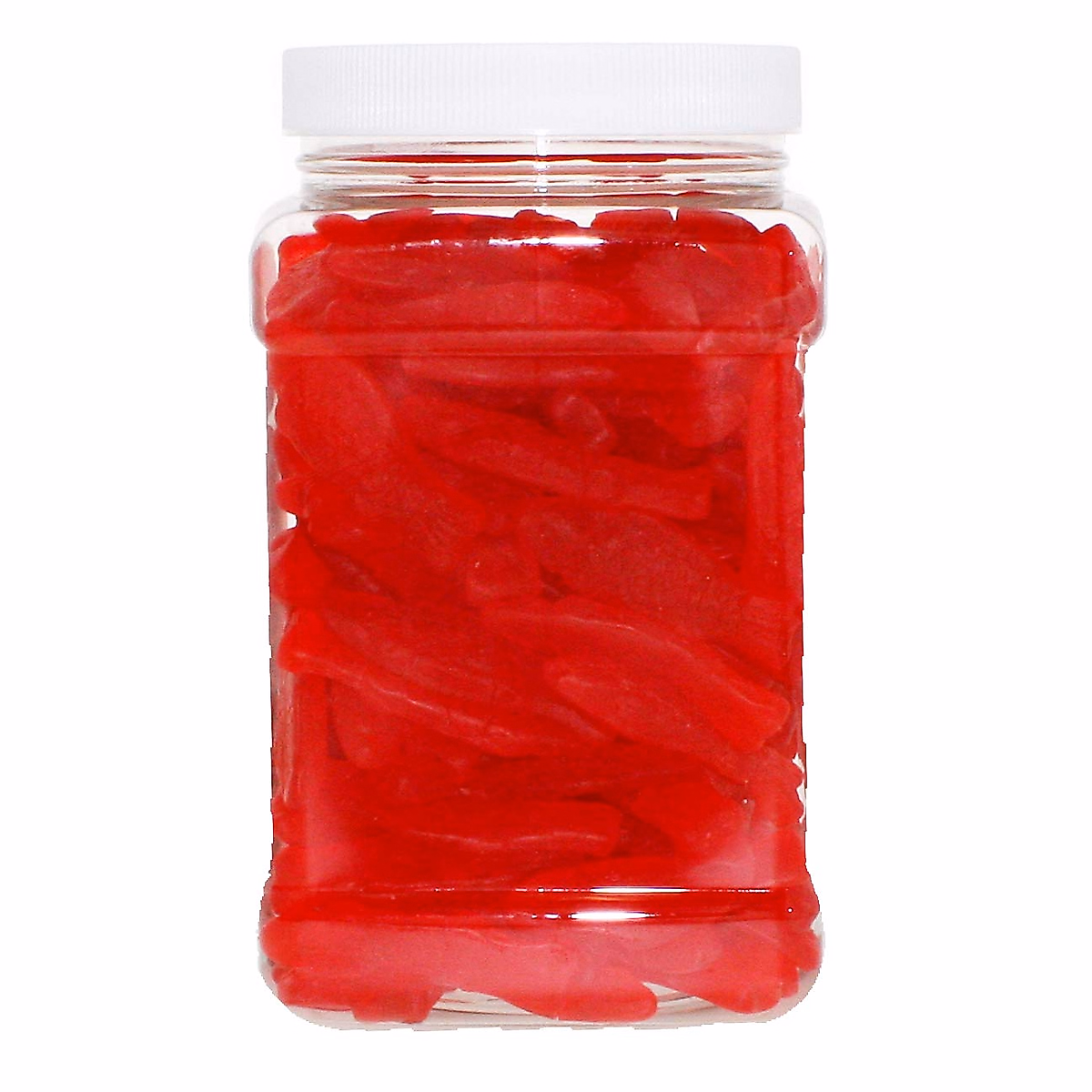 Swedish Fish Red Large 3LB - Original Red Chewy Swedish Fish in 64 FL OZ Gift Ready Reusable Square Jar