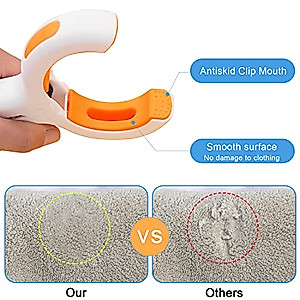 Plastic Beach Towel Clips Clothespins - Coideal 6 Pcs Large Pool Chair Clip Holder Cute Windproof Clothes Pins Quilt Drying Clamp for Lounge Cruise