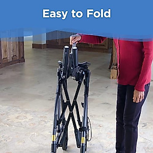 Journey UPWalker Standard – The Original Upright Walker – Premium, Lightweight Adjustable Upright Rollator Walker with Seat for Adults, Seniors & The Elderly