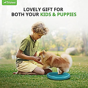 Trideer Inflated Wobble Cushion - Wiggle Seat for Sensory Kids(Multiple Colors), Core Balance Disc (Extra Thick), Flexible Seating for All Age(Office & School & Home)