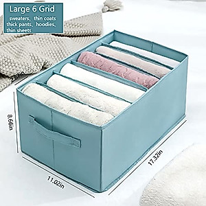 3 PCS Wardrobe Clothes Organizer,Clothing Storage Bins,Closet Organizer,Drawer Organizers for Clothing,Foldable Closet Clothes Divider for Pant Towel Scarf Sweater Sweatshirt Baby