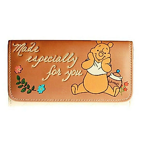 Winnie The Pooh Cartoon Character Themed Trifold Clutch Wallet