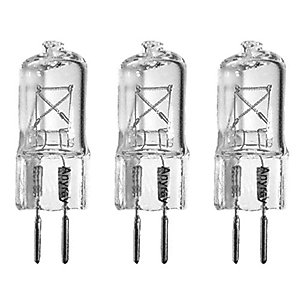 Anyray (3)-Bulbs 25 Watt G6.35 120V 25W GX6.35 110 Volt 25Watt Bi Pin T4 Halogen Light Bulb A1601Y