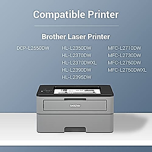 Inkox Compatible Toner Cartridge Replacement for Brother TN760 TN-760 TN730 TN-730 for Brother HL-L2350DW HL-L2395DW HL-L2390DW HL-L2370DW MFC-L2750DW MFC-L2710DW DCP-L2550DW (Black, 2-Pack)