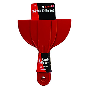 DAP 543 Series 00543 Qt Natural Plastic Wood-X w/Drydex, 32 Oz & Red Devil 4718 3-Piece Plastic Knife Set, 1-Pack