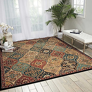 Nourison Nourison 2020 Persian Multicolor 8' x 10'6" Area -Rug, Easy -Cleaning, Non Shedding, Bed Room, Living Room, Dining Room, Kitchen (8x11)