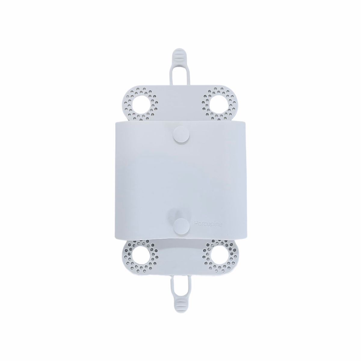 Porcupine Shower Wall Hair Catcher, Modern Silicone Design Collects & Conceals Wet Hair in Bathroom, Prevents Clogged Drains, Reusable, Removable, Easy to Clean, Heavy Duty Hanger Included (Cool Gray)