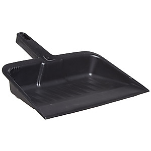 Rubbermaid Commercial Products Heavy-Duty Dustpan, Charcoal Color, for Extra Large Size Cleaning Jobs at Home/Work/Outdoor/Garage