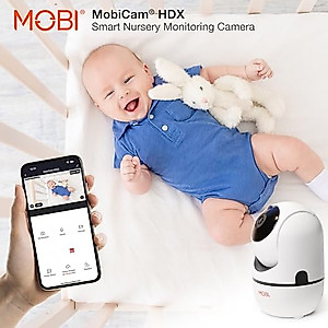 MOBI - MobiCam Indoor Camera - Baby Monitor with Camera and Audio - Smartphone and Wi-Fi Access