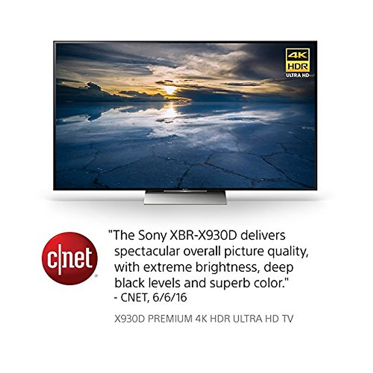 Sony XBR65X930D 65-Inch 4K Ultra HD 3D Smart TV (2016 Model)