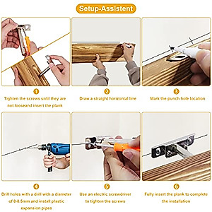 Buwico Floating Shelf, Pine Solid Wood Wall Shelves, Wall Mounted Wooden Shelves for Bathroom Bedroom Living Room Kitchen, Farmhouse Decor Shelves with Invisiable Metal Brackets Set of 2(24in)