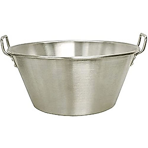 Cazo Grande Para Carnitas Large 17"x11" inch Stainless Steel Heavy Duty Acero Inoxidable Wok comal Fry