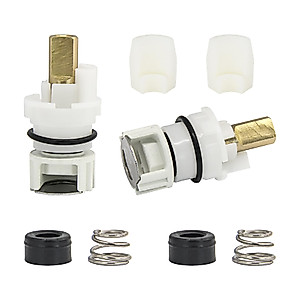 RP25513 Faucet Cartridge Stem Assembly Repair Kit Compatible with Most Delta Two-Handle Faucets, Come with RP4993 Seat & Spring,Fit for Lavatory Faucet (2 Pack)