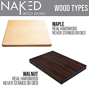 Personalized Cutting Boards - Laser Engraved Handmade Cutting Boards - Maple or Walnut Wood Cutting Boards for Kitchen - 2 Way Display or Charcuterie Boards - Personalized Gifts for Couples