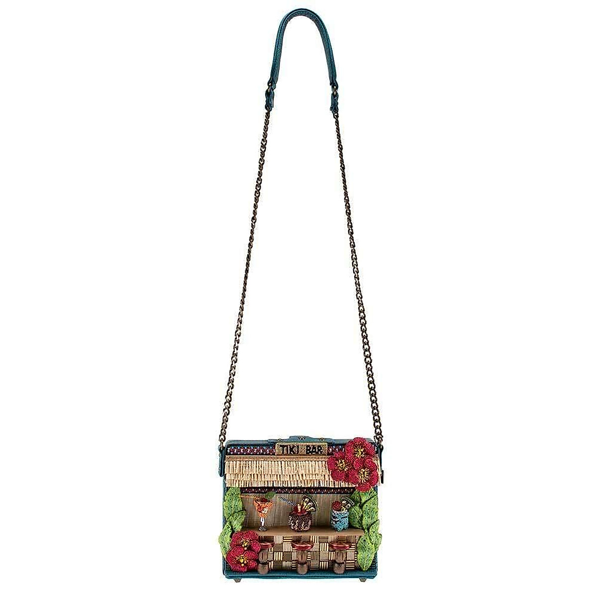 Mary Frances Tiki Bar Womens Crossbody Handbag, Multi,One Size