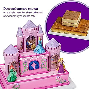 DECOPAC Disney Princess Happily Ever After Signature DecoSet Cake Topper, 4.8" L x 2.5" W x 6" H, Pink