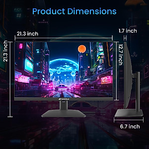 SANSUI 24 Inch Gaming Monitor 180Hz, DP 1.4 & HDMI 2.0 Ports IPS Panel High Refresh Rate Computer Monitor, Racing FPS RTS Modes, 1ms Response Time 110% sRGB (ES-G24F4, HDMI Cable Included)