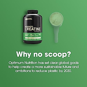 Optimum Nutrition Micronized Creatine Monohydrate Powder, Unflavored, Keto Friendly, 60 Servings (Packaging May Vary)