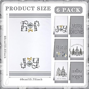 Geyoga 6 Pcs Jesus Kitchen Towels Decor 16 x 24 Inch Absorbent Dish Towels Hand Tea Towels for Holiday Housewarming Gift Favor(Fresh,Classic)