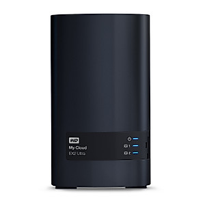 WD 24TB My Cloud EX2 Ultra 2-Bay NAS, Network Attached Storage, RAID, Backup, Streaming, Media Server - WDBVBZ0240JCH-NESN