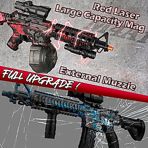 MESWEND Gel Ball Toy Automatic for Orbeez, Electric Gel Splat Toy with 50000 Gel Rounds and Goggles, Red