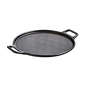 Lodge 14 Inch Cast Iron Pizza Pan and 17 Inch Cast Iron Skillet Bundle