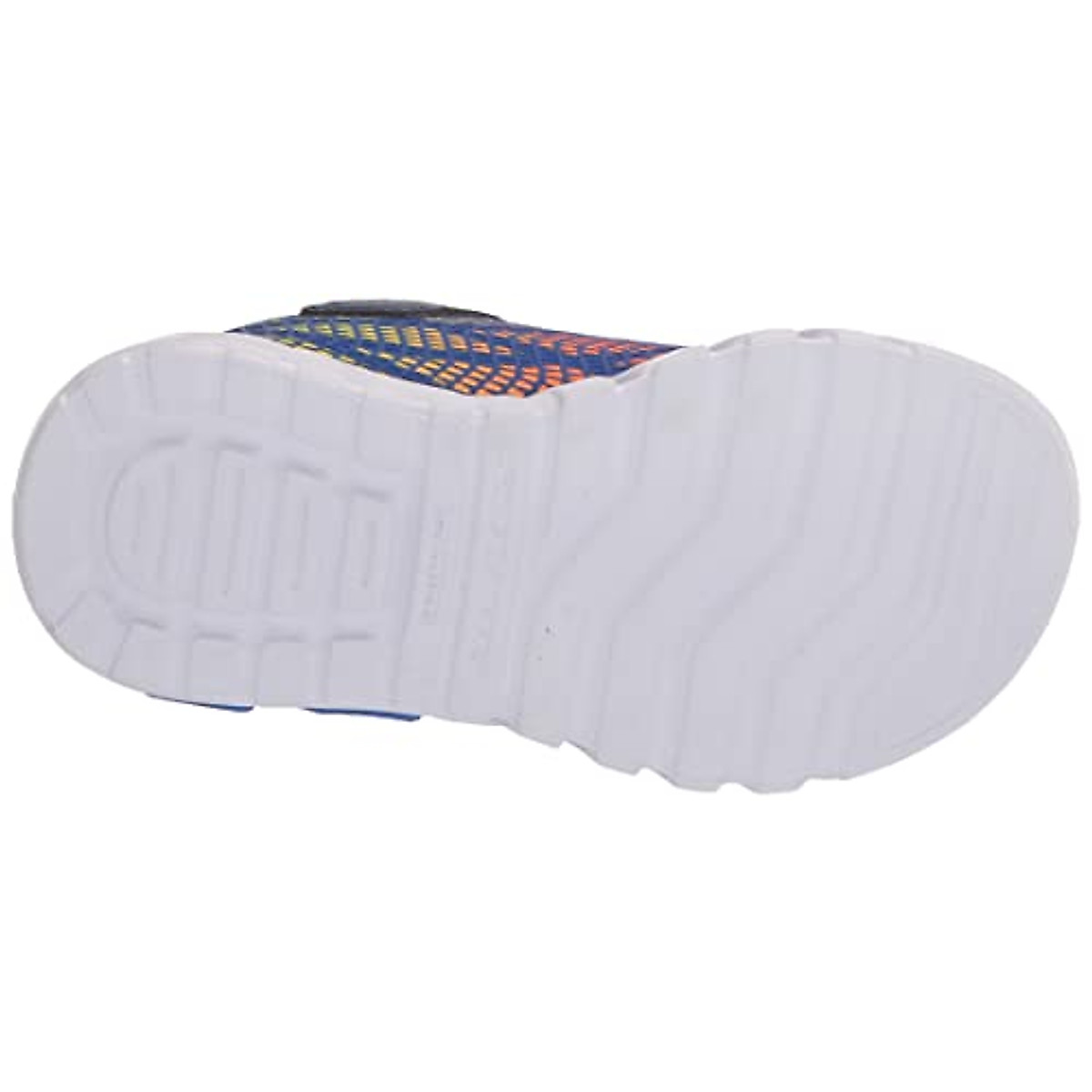 Skechers Kids Boy's Flex-Glow Elite-Vorlo Sneaker, Royal/Orange, 10 Toddler