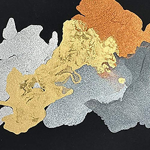 Gold Alcohol Ink for Resin - Metallic Alcohol Ink Gold Color 4-Ounce for Epoxy Resin, Tumblers, Resin Art, Alcohol Ink Paper, Gold Pigment Ink, 3 Pixiss Needle Tip Applicator Bottles and Funnel