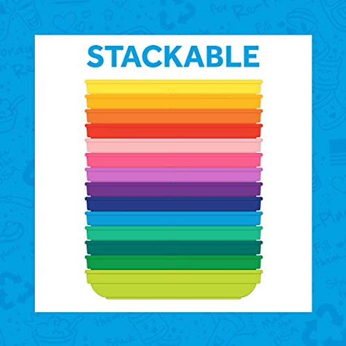 Re Play - 4 Pack 7.37" Divided Plates with Deep Sides for Baby, Toddler & Child Feeding | BPA Free | Made in USA from Eco Friendly Recycled Milk Jugs | A True Blue+ (Aqua, Sky, Navy, Teal)