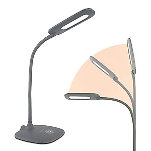 OttLite LED Soft Touch Desk Lamp - 3 Brightness Settings with Energy Efficient Natural Daylight LEDs - Adjustable Flexible Neck & Touch Controls for Tabletops, Home Office, Computer Desk, & Dorms