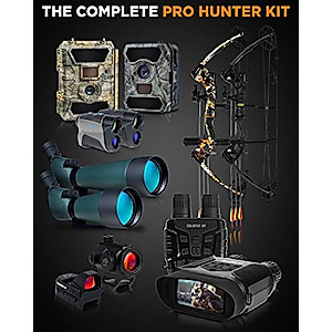 CREATIVE XP Infrared Night Vision Monocular Telescope for 100% Darkness - IR Digital Monocular, High-Tech Spy Gear for Hunting & Surveillance - Save Photo & Video with Card Reader Included