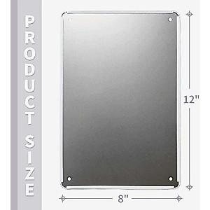 Retro Warning Animal Sign Beware of Deer Vintage Metal Tin Signs Home Wall Decor 12X8 Inch