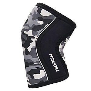 Knee Sleeves (1 Pair), 7mm Neoprene Compression Knee Braces, Great Support for Cross Training, Weightlifting, Powerlifting, Squats, Basketball and More Large