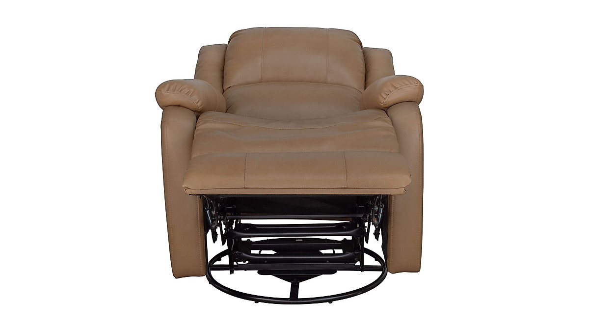 RecPro 2-Pc Toffee Swivel Glider RV Recliner Set | Easy RV Fit