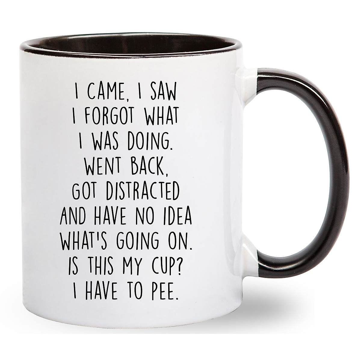 I Came I Saw I Forgot What I Was Doing Coffee Mug - Funny Senior Citizens Sarcastic Gifts Old People Elderly Mom Dad Grandma Grandpa - Presents Mothers Day Fathers Day Birthday - 11 oz Novelty Cup