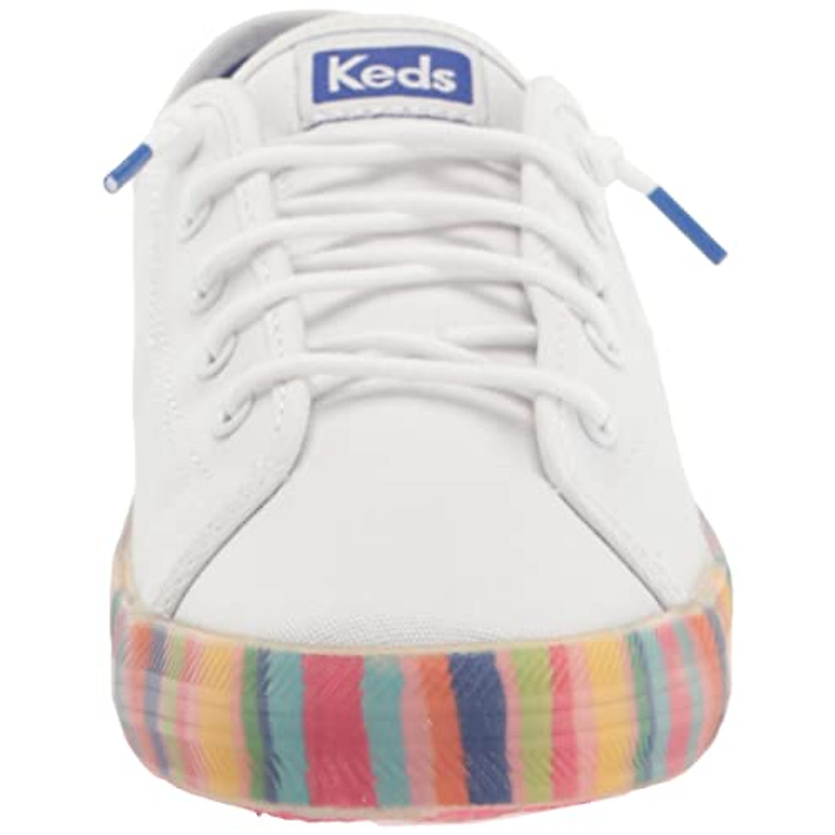 Keds Kickstart Seasonal Sneaker, White/Multi, 13 US Unisex Big Kid