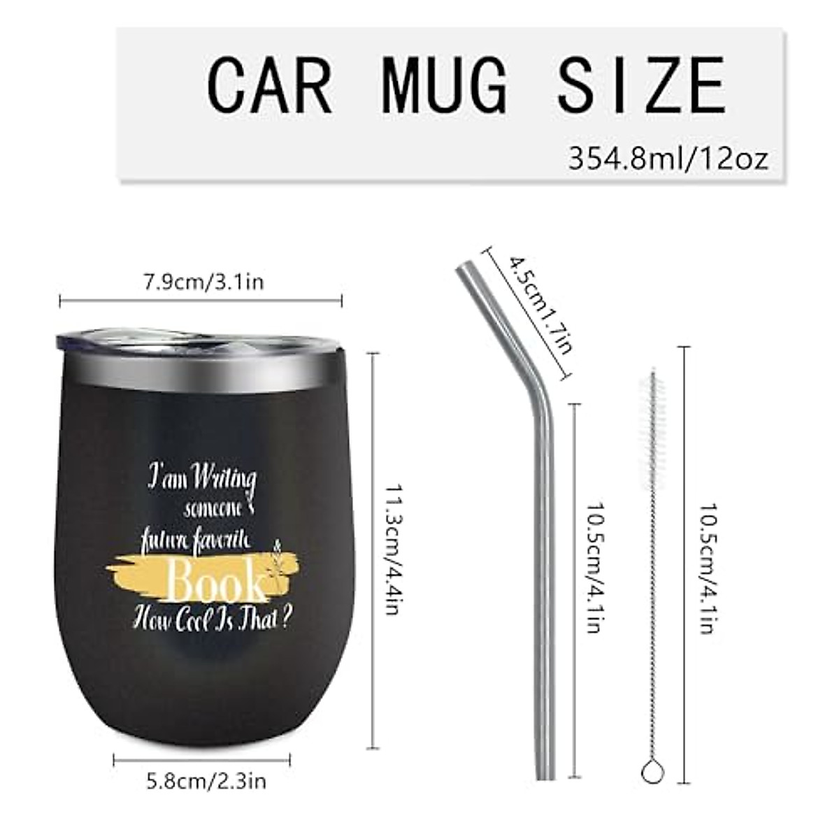 I'm Writing Someone’s Future Favorite Book How Cool Is That 12 Oz Water Bottles Coffee Mugs, 12 Oz Coffee Cup Personalized Gifts Grandpa