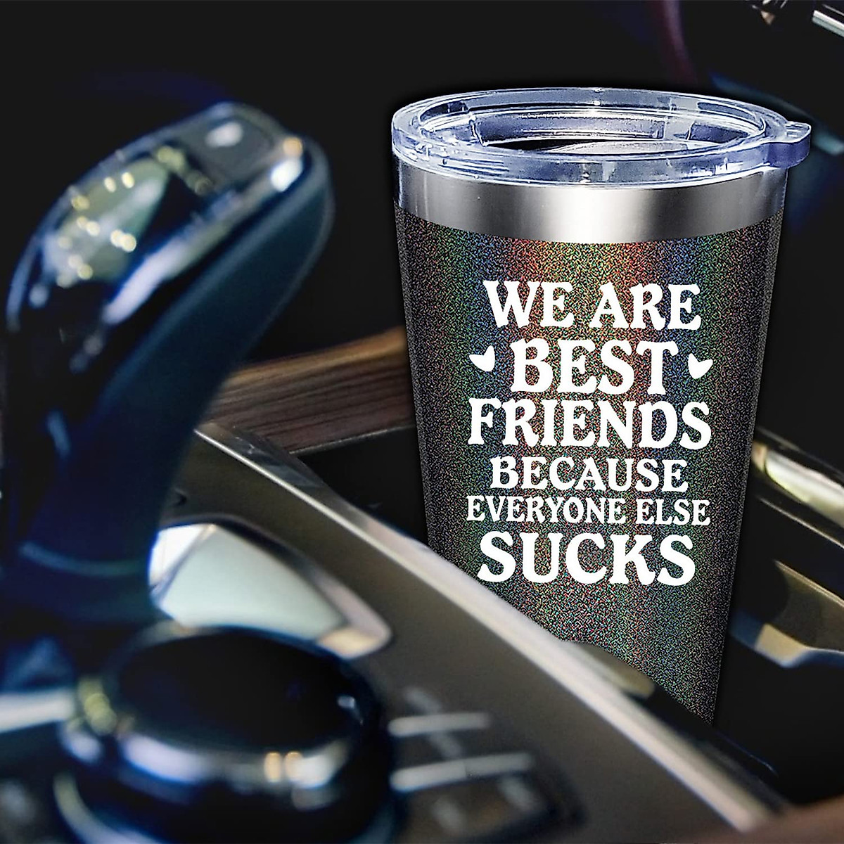 Fufendio Gifts for Women Friends - Best Friend Birthday Gifts for Women - Friendship Gifts, Valentines Day Gifts for Friend Female - Insulated Coffee Mug Tumbler Cup