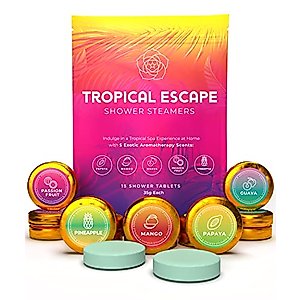Shower Steamers Aromatherapy Coolest Gifts for Women, 15Pack Beauty & Personal Care Bathroom Essentials - Valentines Day Gifts for Him & Her, Bath Accessories & Shower Aromatherapy Bombs for Women